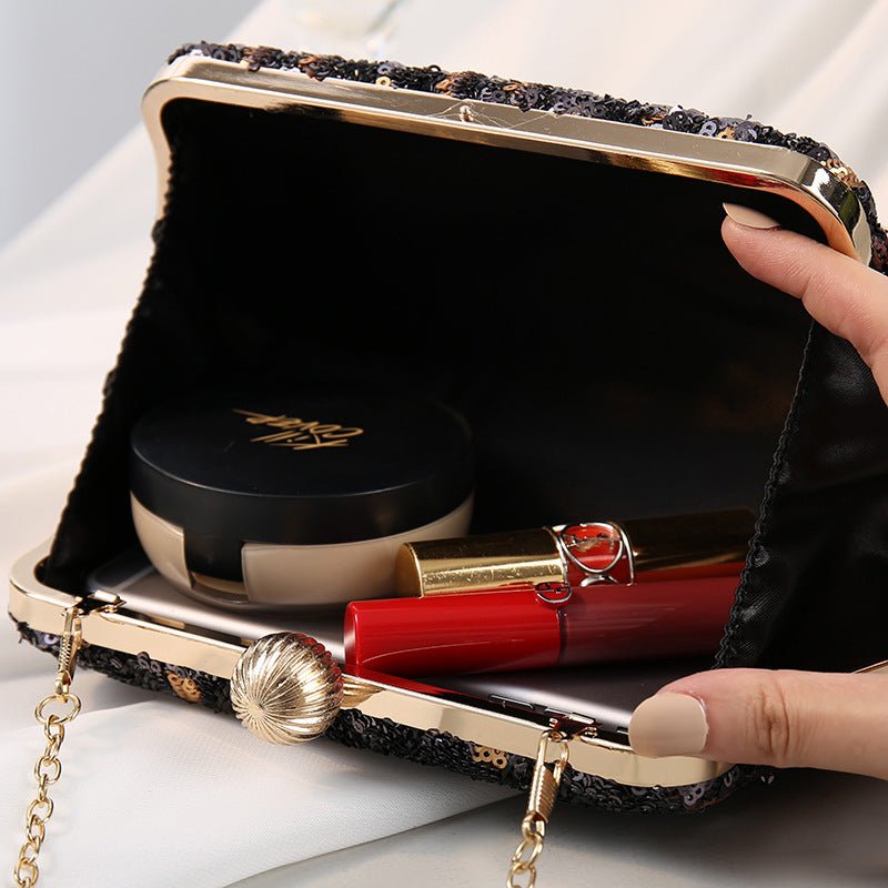 Sequins Evening Bag - Leopard, Sparkling, Sexy, Buy Now – Luxy Moon