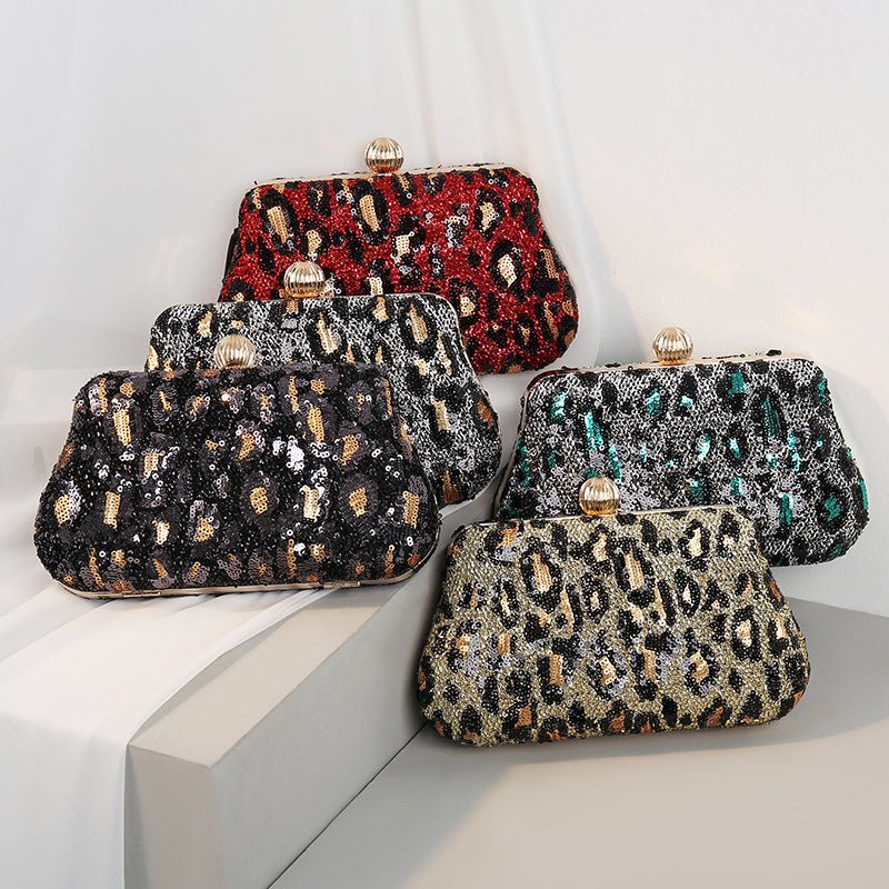 Sequins Evening Bag - Leopard, Sparkling, Sexy, Buy Now – Luxy Moon