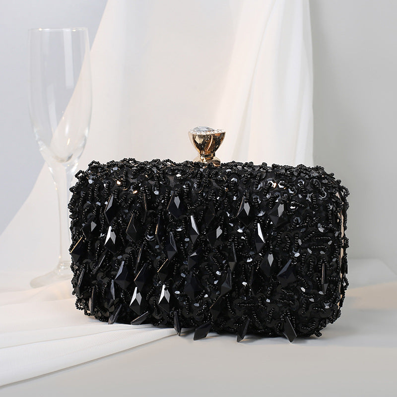Exquisite Evening Bag - Sequins, Beads, Handmade, Beautiful – Luxy Moon