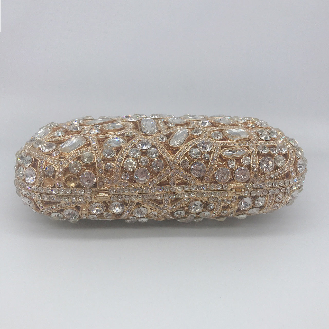 Luxy Moon Unique Evening Crystal Clutch Purse with Chain
