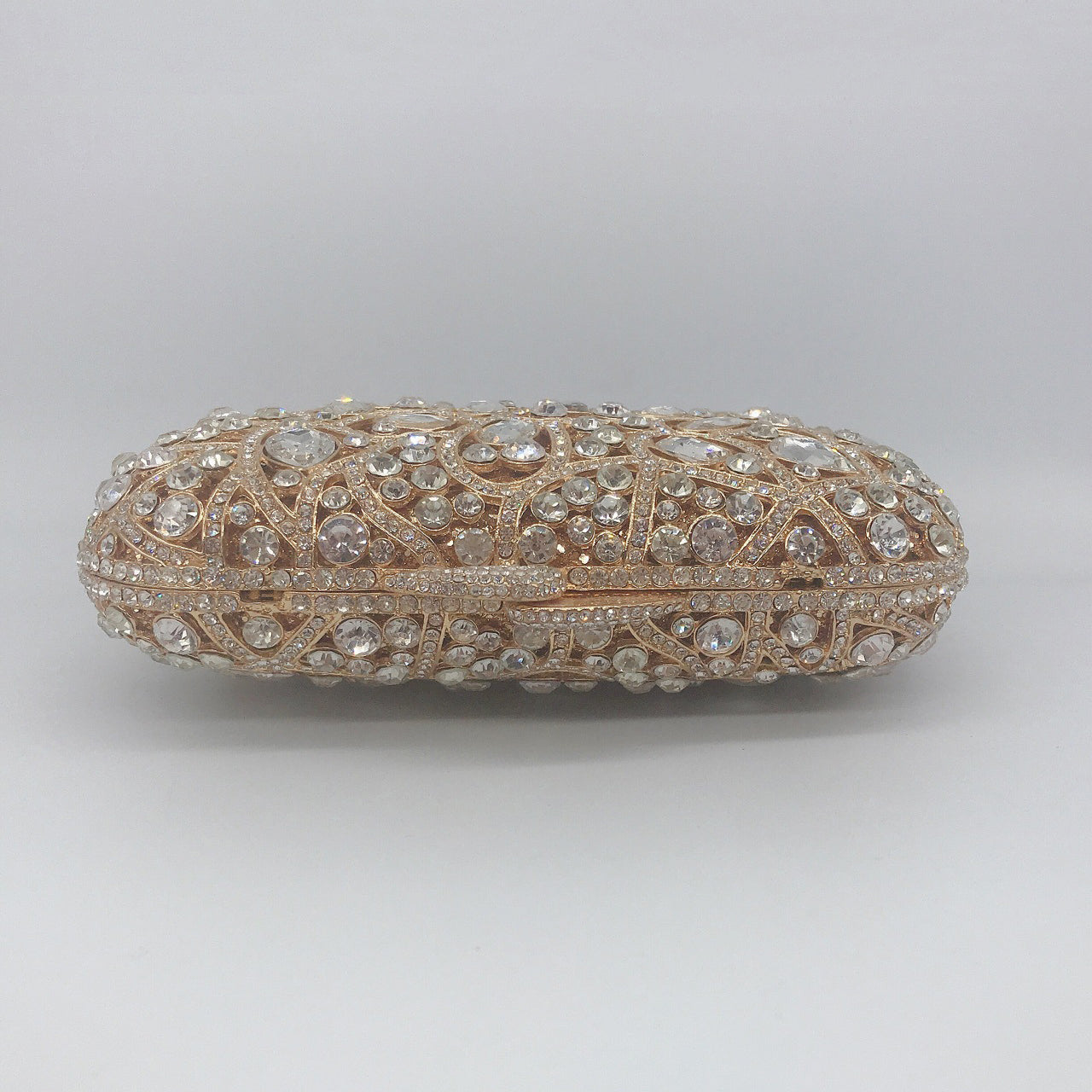 Luxy Moon Unique Evening Crystal Clutch Purse with Chain